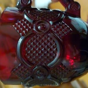 Avon | Art | Avon Cape Cod Ruby Red Vintage Glass Cup And Saucer Set ...